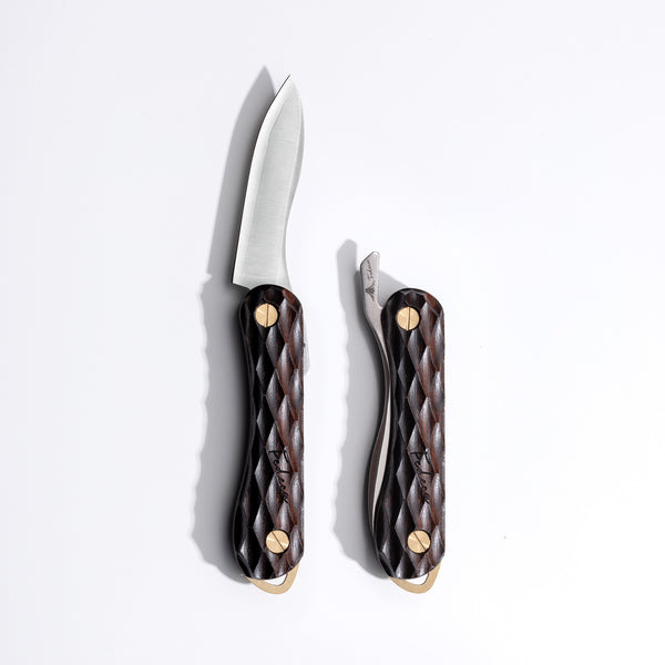 【天然木】折畳式料理ナイフSolo 名栗黒檀 13,200円